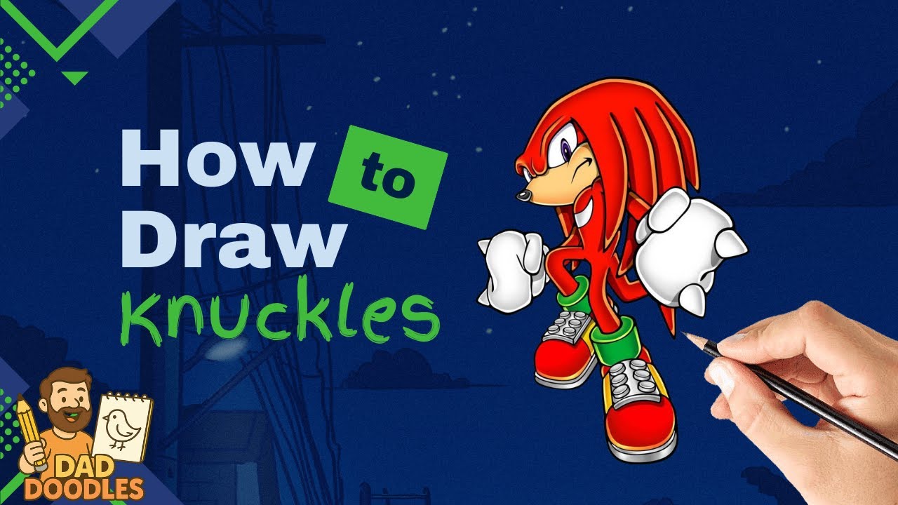 How to Draw Knuckles the Echidna (Step by Step) - YouTube