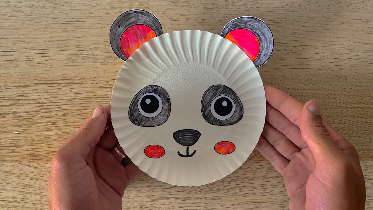 Panda Paper Craft | Paper Plate Craft Ideas | Homeschooling Activities ...