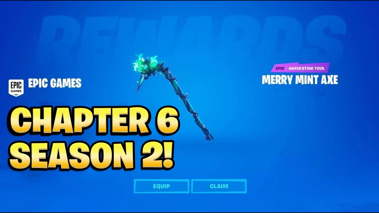 How To Get MINTY PICKAXE for FREE in Fortnite! (Chapter 6 Season 2 ...