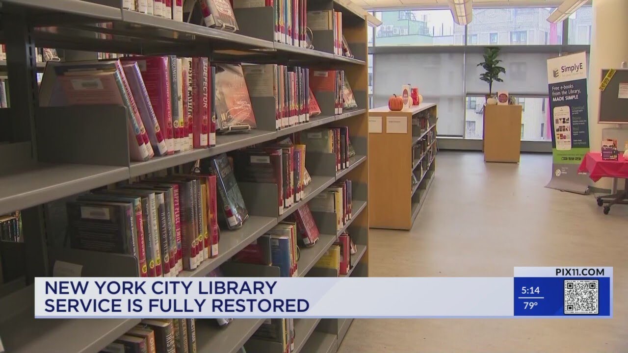 New York City library service fully restored - YouTube