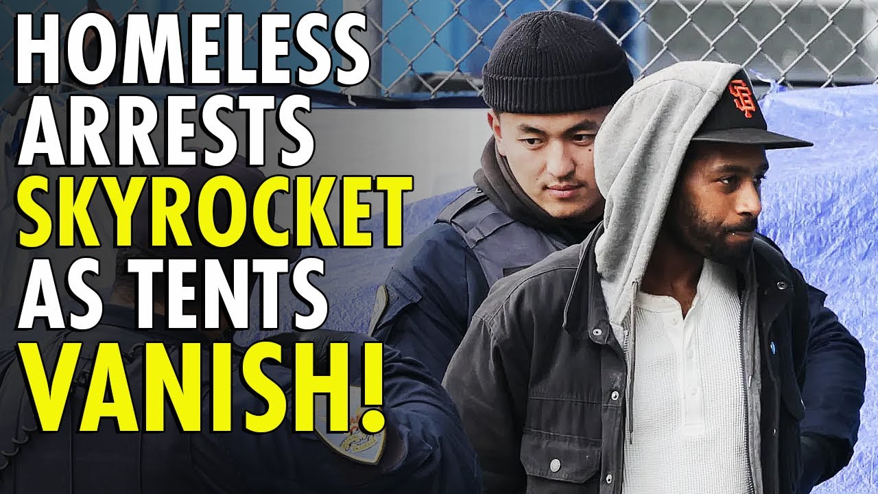 Homeless Arrests SKYROCKET as Tenderloin Tent Count Tumbles! - YouTube