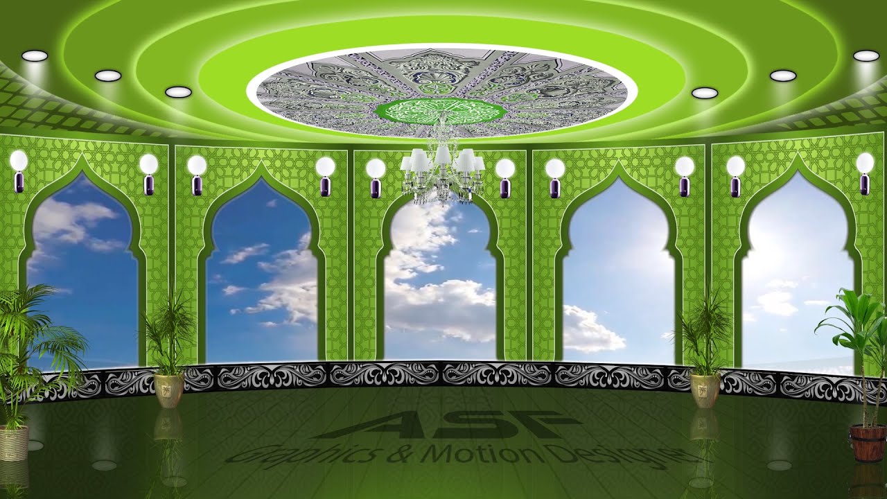 Islamic virtual studio, HD STUDIO, Background Video, Green Screen ...