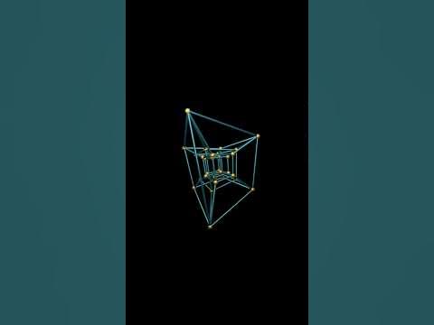 Rotating 5 Dimensional Cube - YouTube