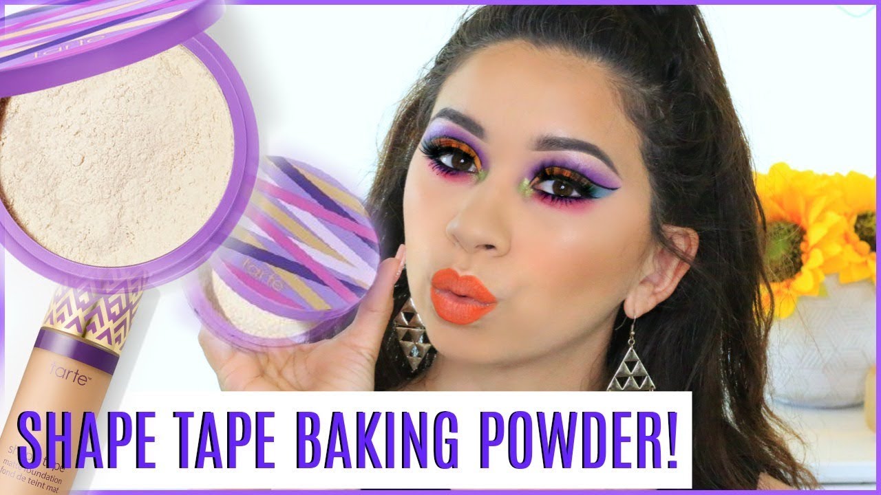 NEW TARTE SHAPE TAPE DOUBLE DUTY SETTING POWDER - YouTube