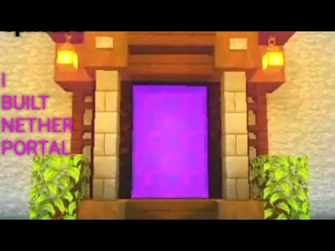 I BUILT NETHER PORAT IN MINECRAFT P.E. HARDCORE (OP) - YouTube