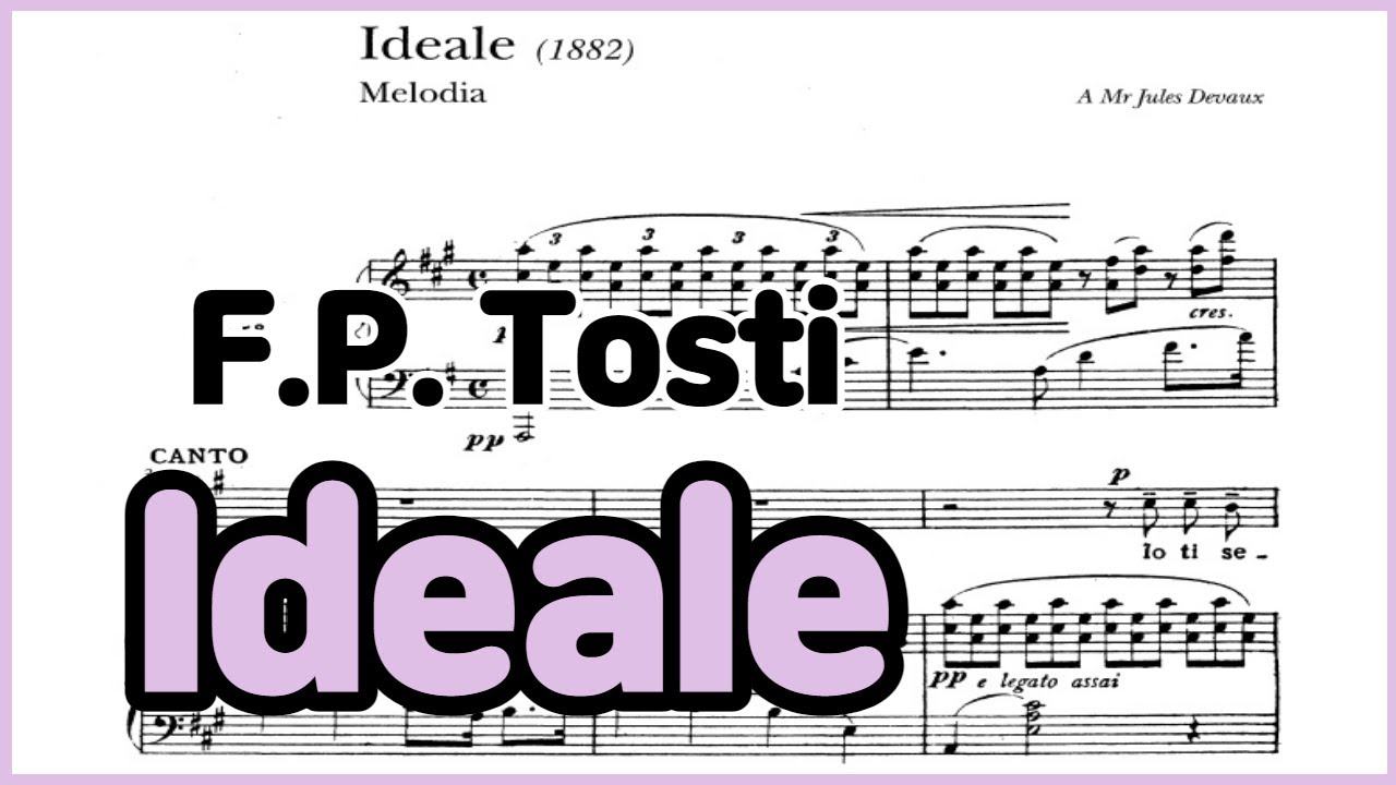 Ideale - [F.P.Tosti] Accompaniment 이상 반주 - YouTube