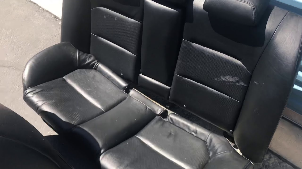 05-08 Subaru Legacy Junkyard Seats Leather Swap - YouTube