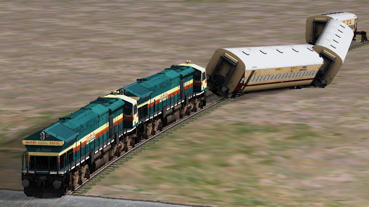 Train Accident ~WDP4 VS WDG4 - YouTube