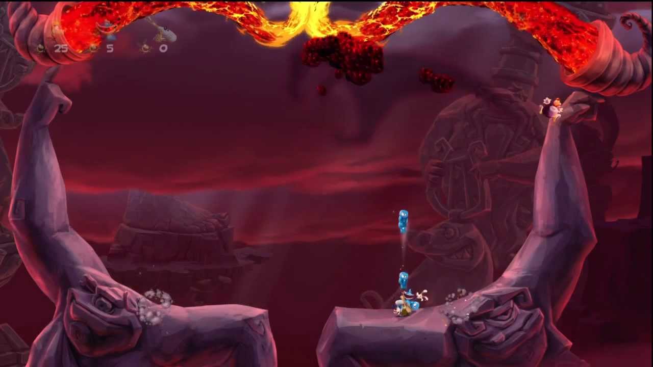 Rayman Legends - A Cloud Of Darkness - Final Boss & Credits - YouTube