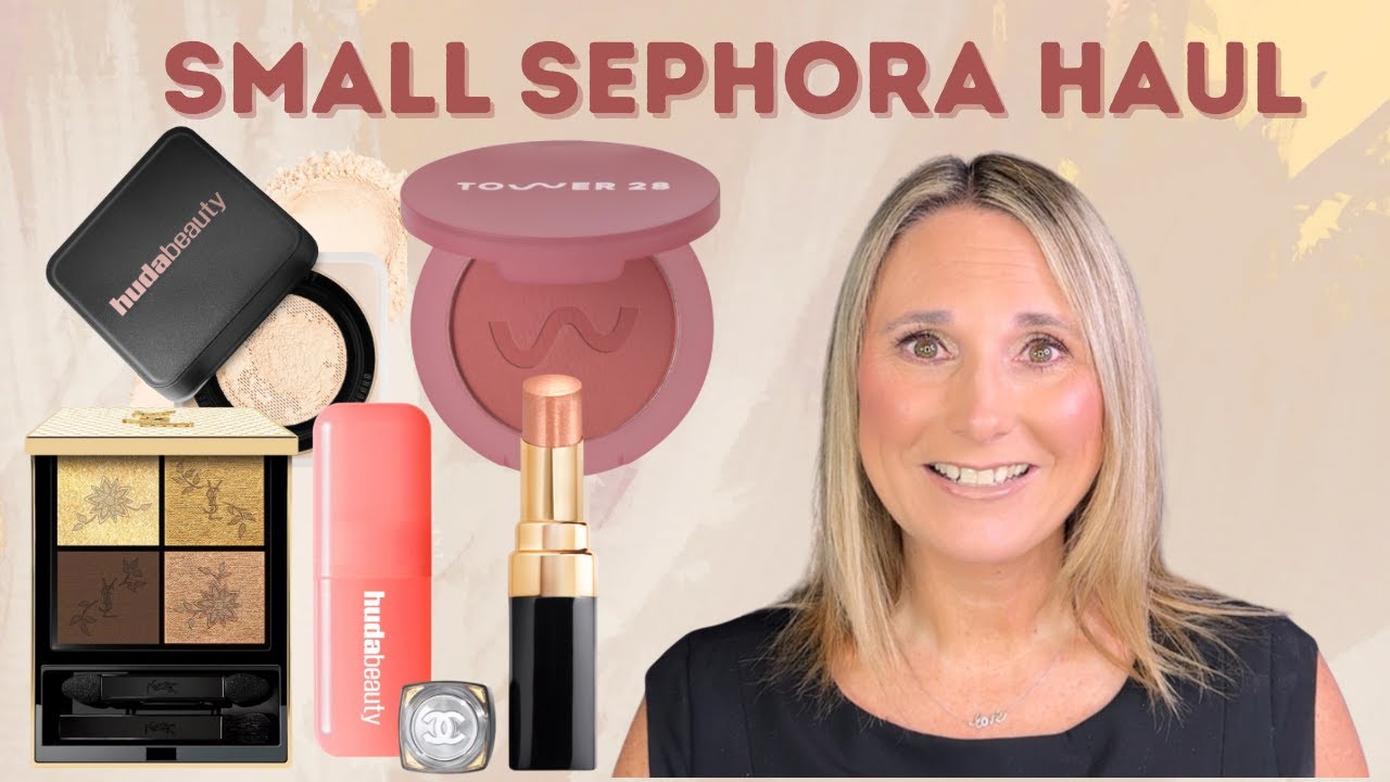 Small Sephora Haul and Try On 🌟 GRWM Full Face of New Luxury Makeup ...