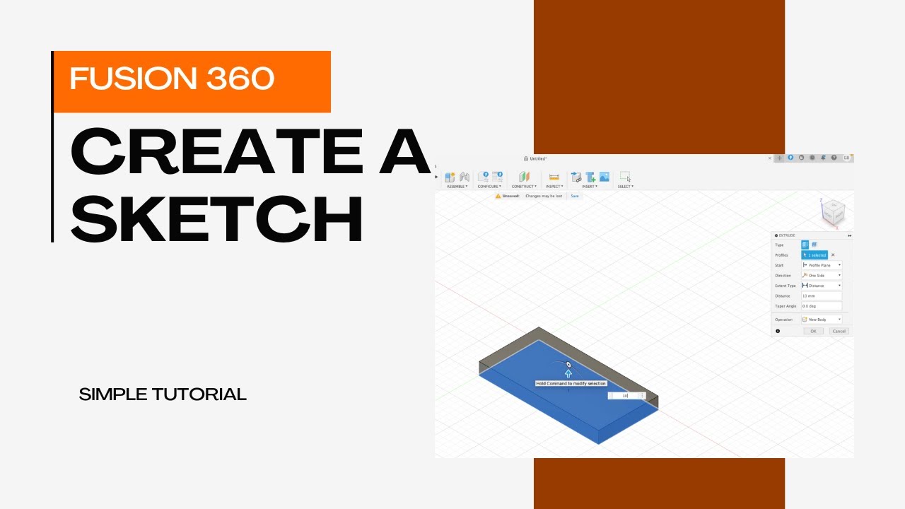 Fusion 360: How to Create a Sketch - YouTube