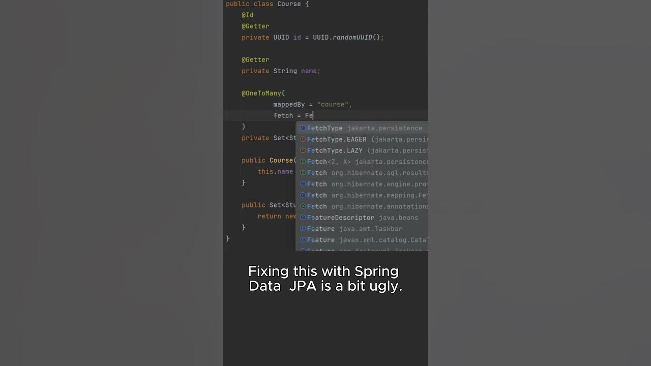 Fixing the N+1 Query problem in #springboot - YouTube