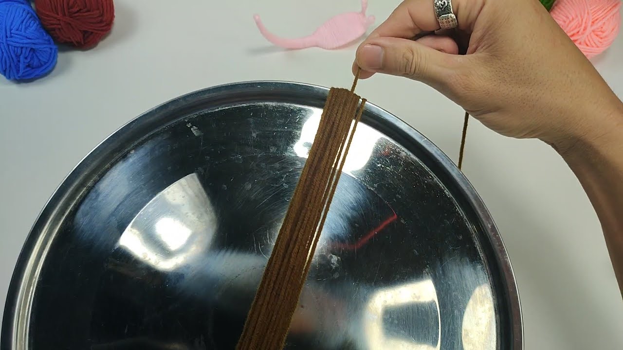 DIY wool, a pleasant surprise when combining yarn with some household ...