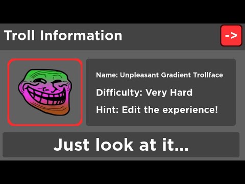 How to get Unpleasant Gradient Trollface - FTTF - YouTube