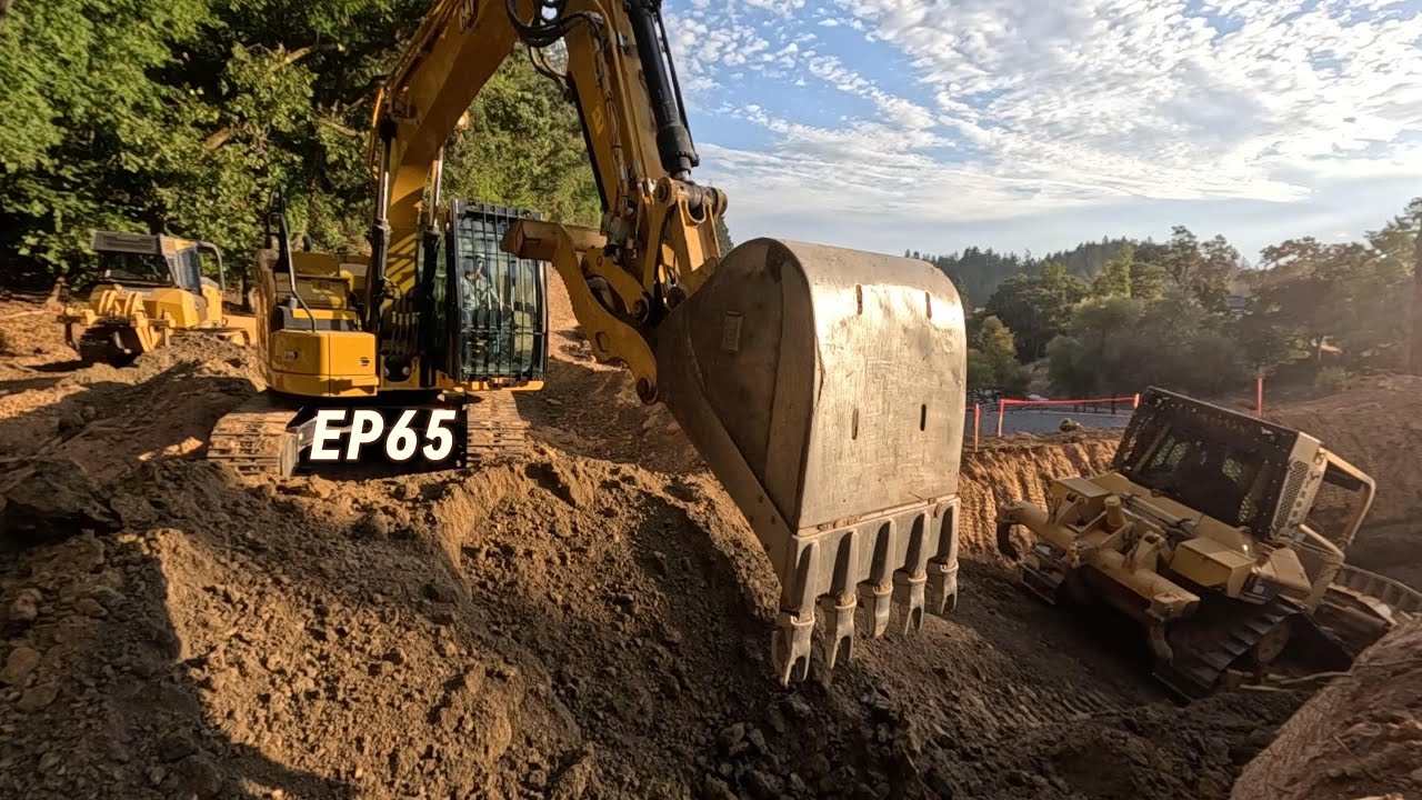 Starting a landslide repair and slope stabilization project! Stripping ...