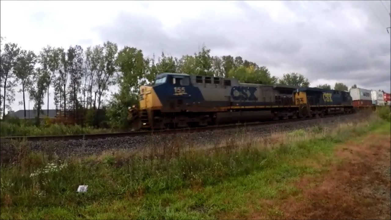 (HD) Very Long CSX Intermodal Train (200+ cars) - YouTube