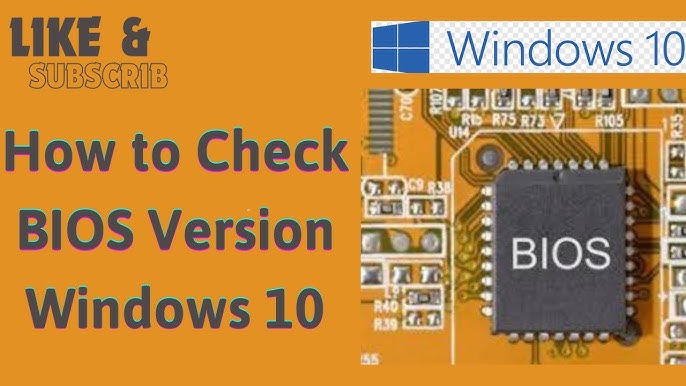 How To Check Bios Version On Windows 10 How To Update BIOS Windows 10