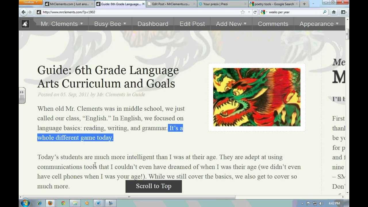 Guide: 6th Grade Language Arts Curriculum and Goals - YouTube