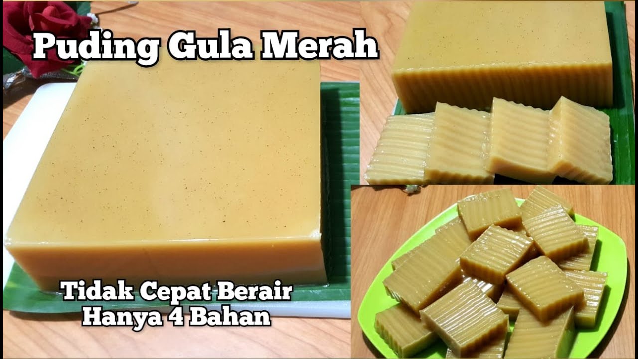 Resep Puding Gula Merah Santan Praktis Enak dan Lembut - YouTube