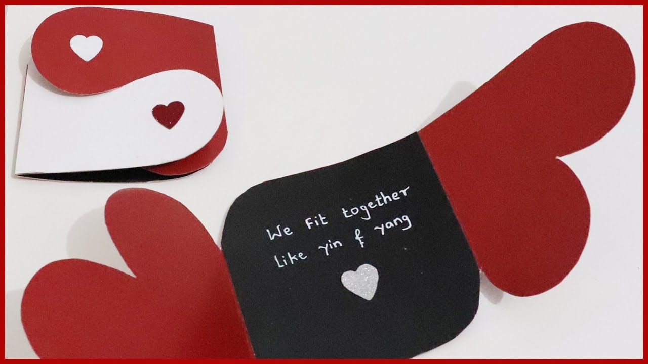 How to make heart lock greeting card | Heart lock card | DIY handmade ...