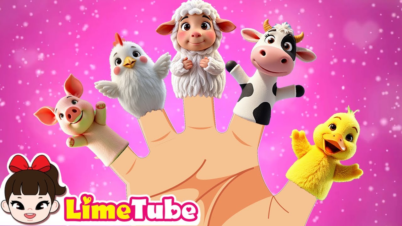 Farm Animals Finger Family +more Nursery Rhymes Song for kids ...