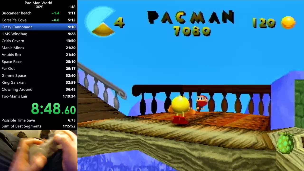 Pac-Man World 100% Speedrun in 1:19:01 - YouTube