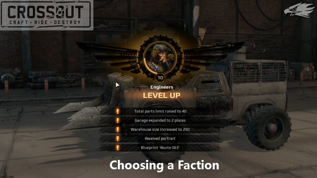 Crossout Beta, Gameplay,Choosing a faction at lvl 10, Let's play, how ...