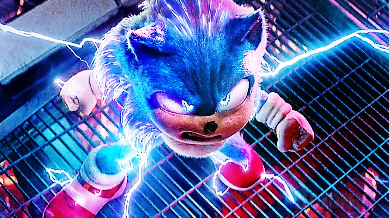 PELEA de Sonic contra Shadow (Forma Relámpago) | Sonic 3 | Clip en ...
