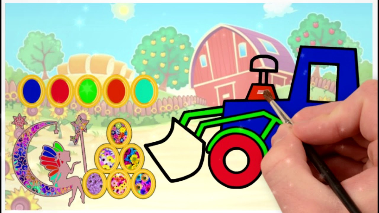 Drawing Bulldozer Colors painting | Learn Colors from Bulldozer | BB ...