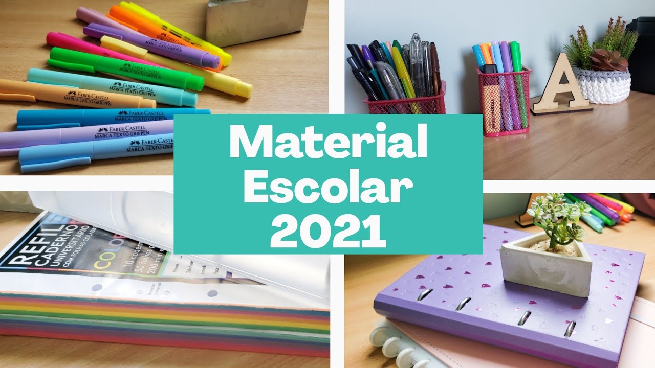 MATERIAL ESCOLAR 2021 | Parte 1 - Ana Carmo - YouTube