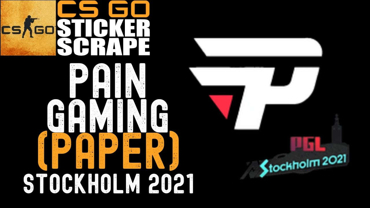 CSGO - Sticker | paiN Gaming | Stockholm 2021 - Scrape - Counter Strike ...