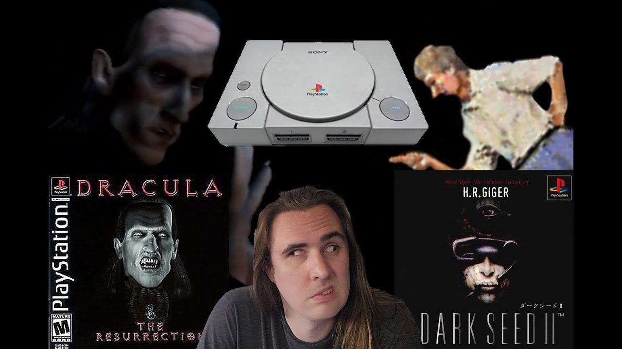 Two Spooky Scary PS1 Horror Games. Dracula Resurrection | Dark Seed II ...