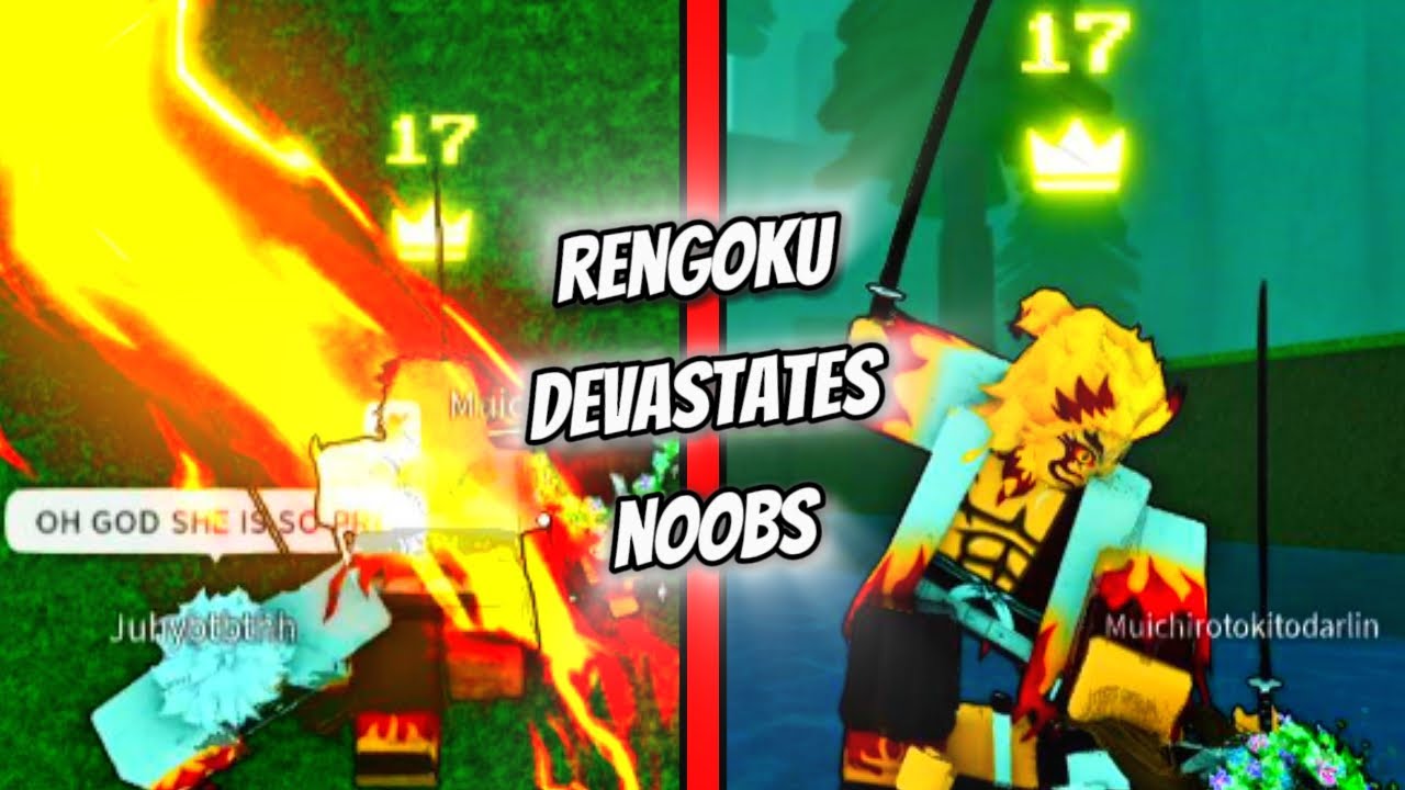 Rengoku DEVASTATES Noobs in Rogue Demon - YouTube