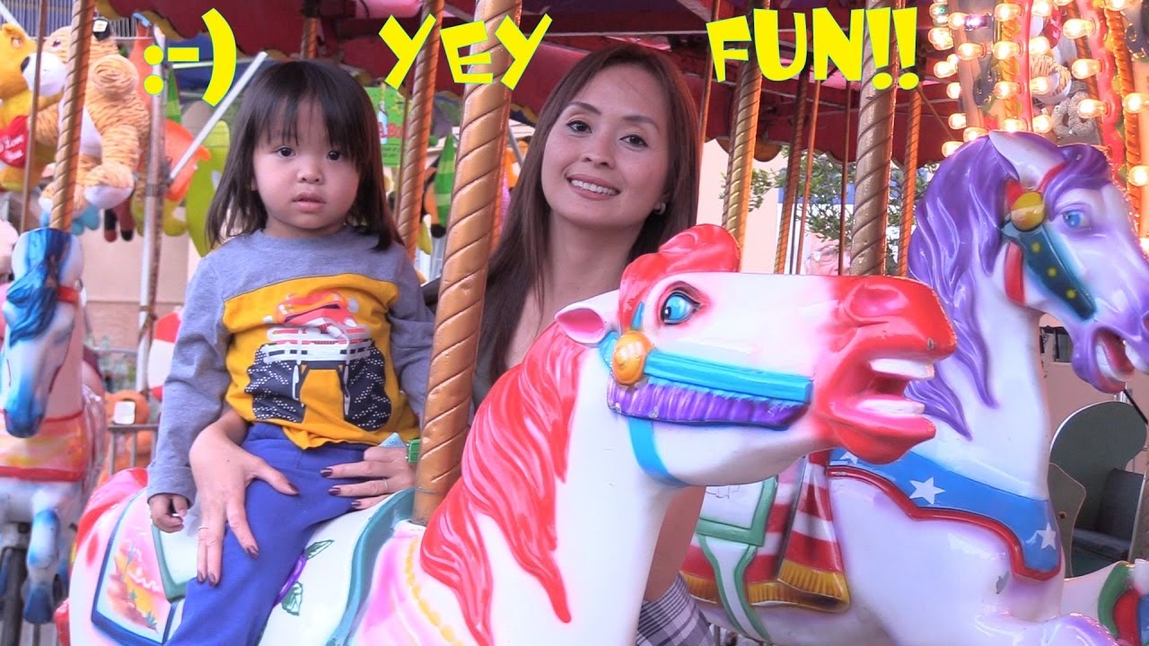 Kids' Carousel Ride, Ferris Wheel, Kiddie Plane Ride, Fun Slides and ...