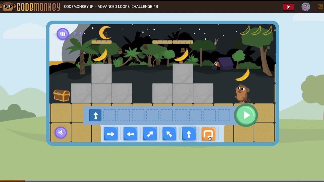 CodeMonkey Jr Advanced Loops 3 - YouTube
