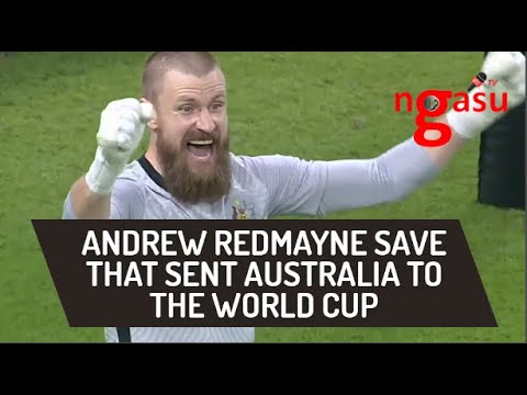 AUSTRALIA GOAL KEEPER, ANDREW REDMAYNE, SAVE THAT SENT PERU OUT WORLD ...