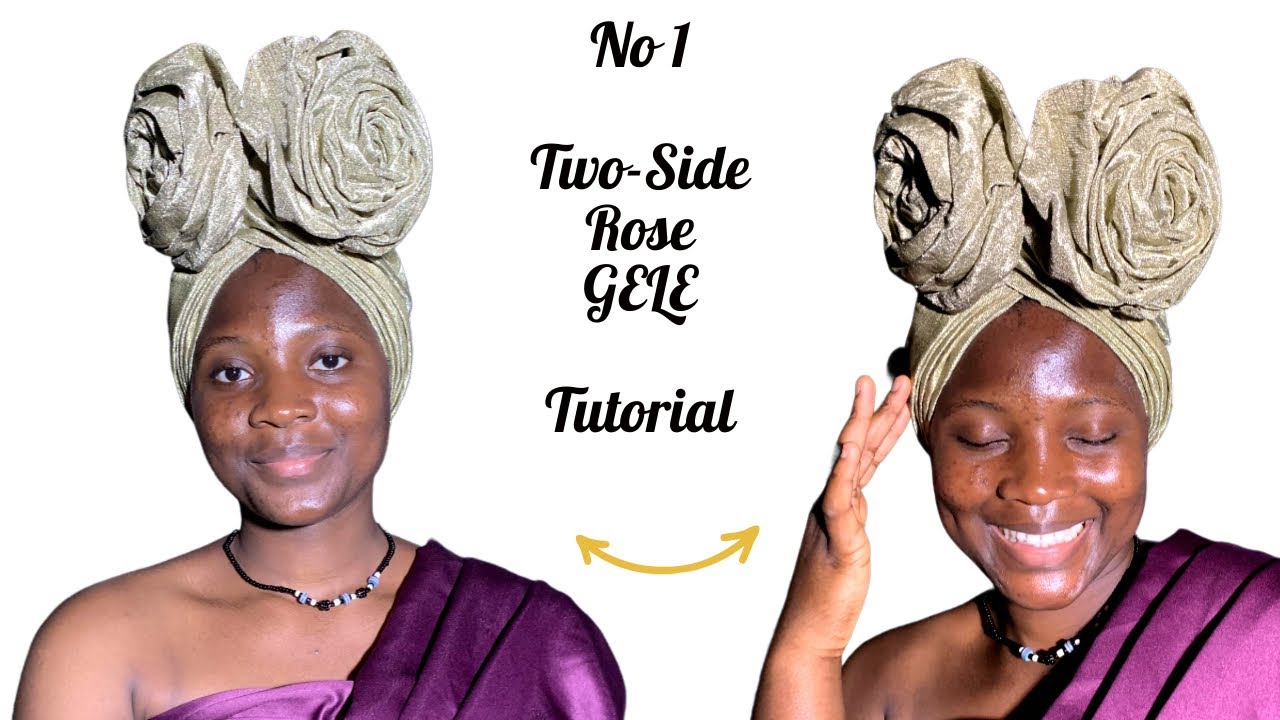 HOW TO TIE A TWO-SIDED ROSE GELE (DETAILED TUTORIAL) #ennygelecraft # ...