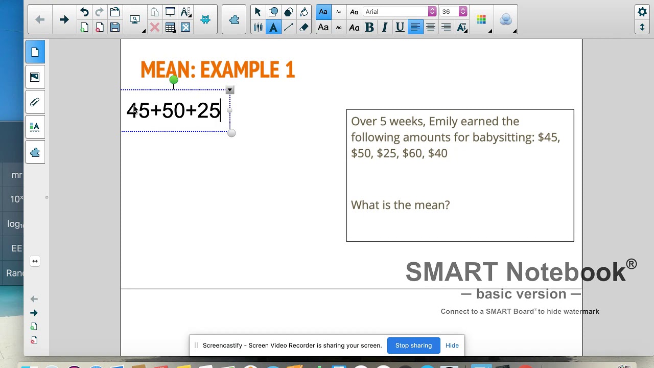 Calculating Mean: Example 1 - YouTube