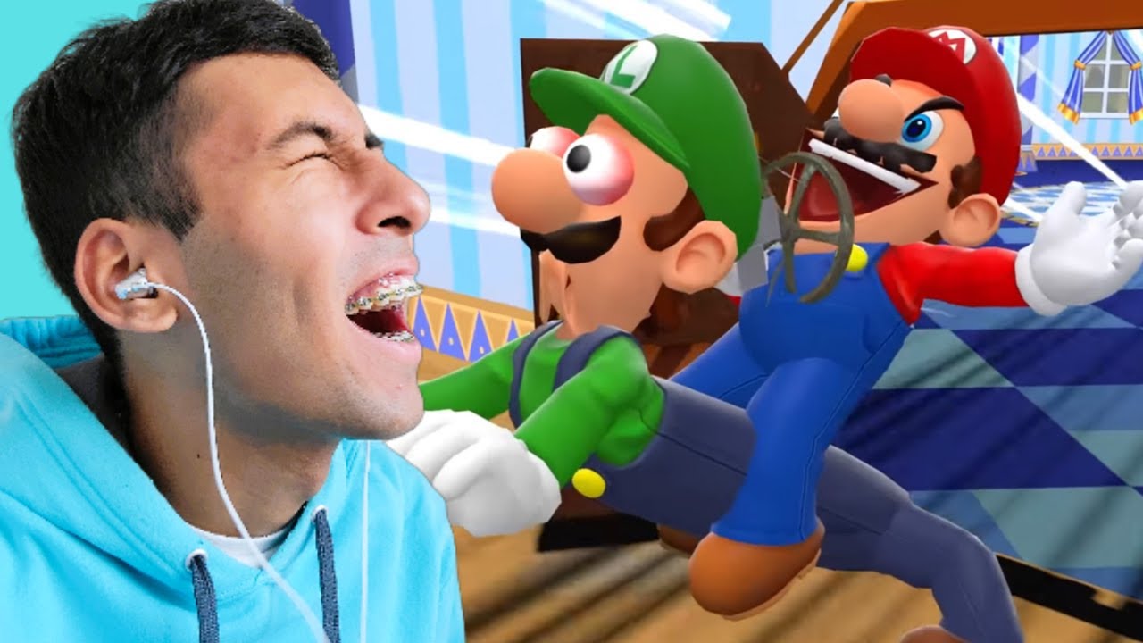 LUIGI BECOMES A CAR!!! Anand The Gamer Reacts : Mario Reacts to Bootleg ...