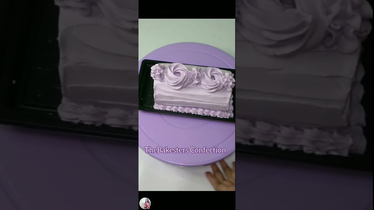 💜 Let's make Ube Cake | My Go To Whipping Cream | LIVE Cake Decorating ...