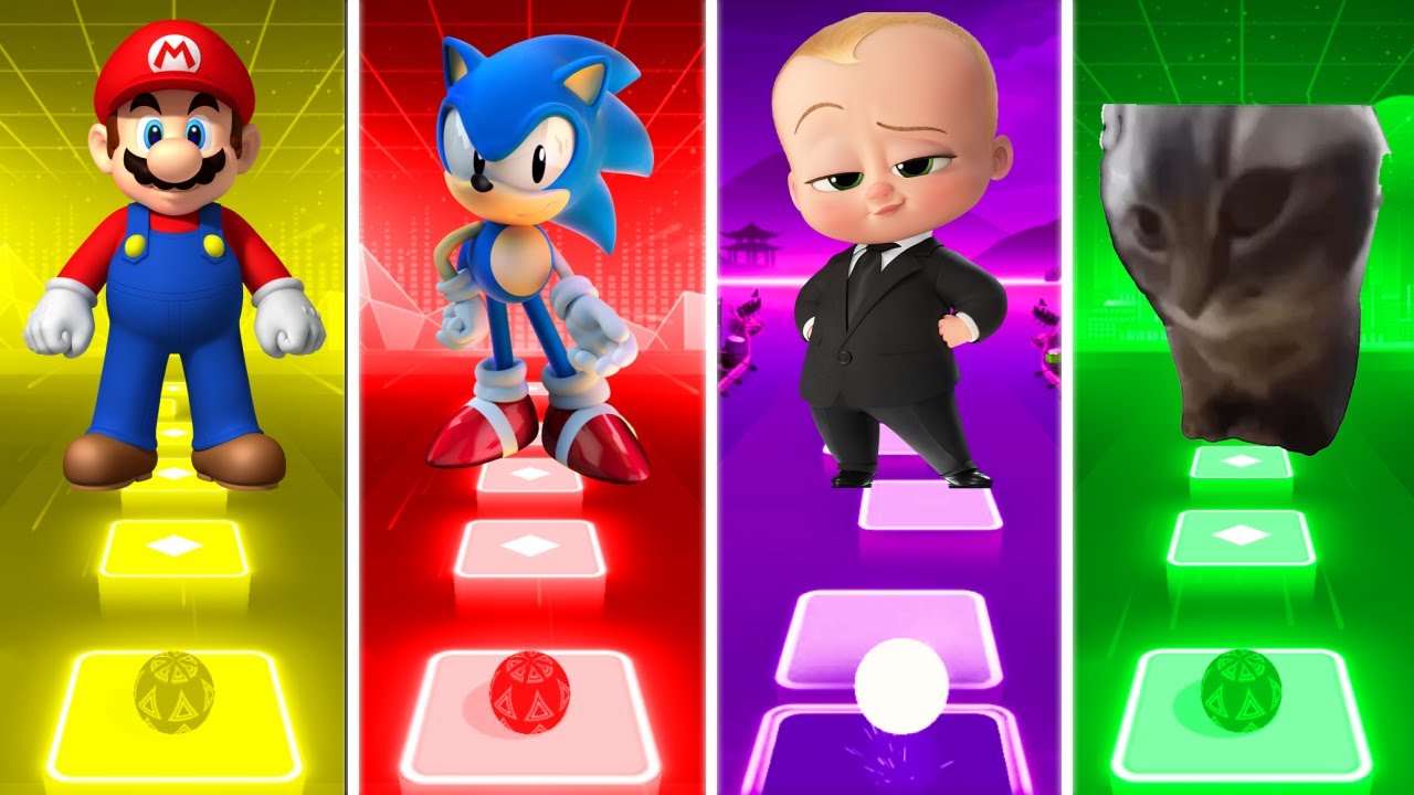 Super Mario Vs Sonic Vs Boss Baby Vs Chipi Chipi Chapa Chapa - Tiles ...