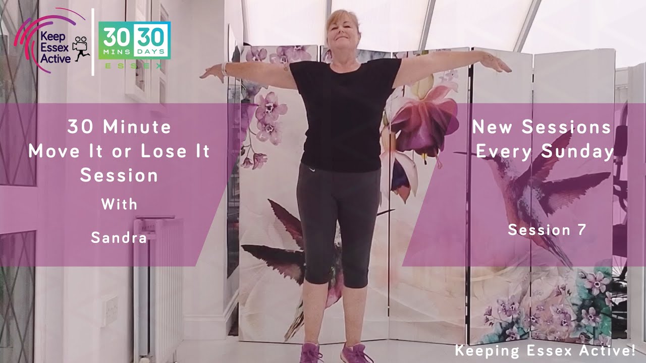 30 Minute Low Impact Exercise | Work Out with Sandra | Session 7 - YouTube