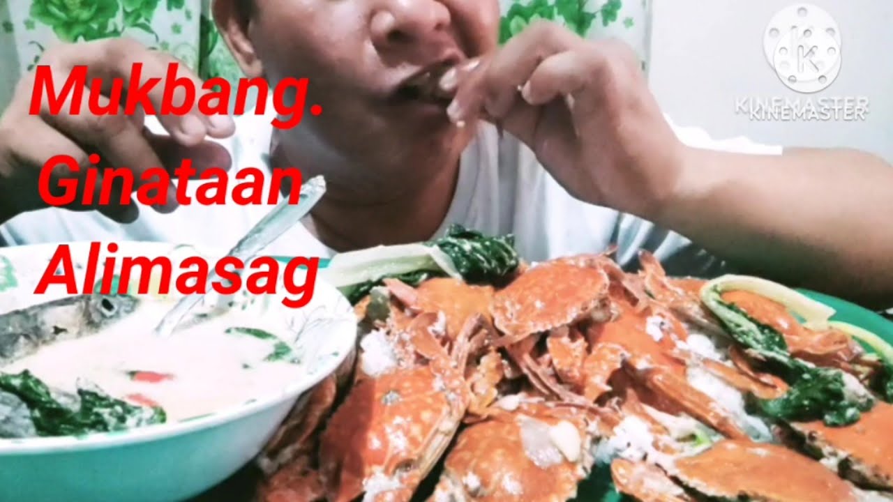 Mukbang.. Ginataan Alimasag..#mukbang pinoy Philippines.#Asmr. - YouTube