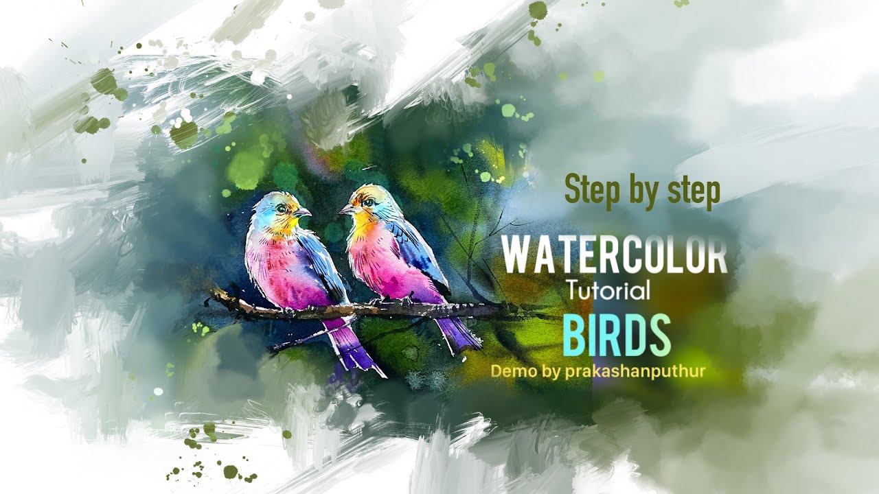 How to paint a bird I water color | birds painting tutorial for ...