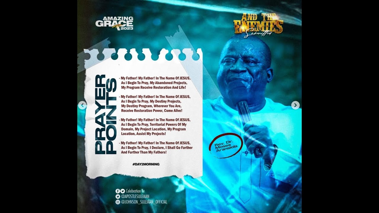 REV. DR. MOSES ARANSIOLA - POWERFUL PRAYERS AGAINST TERRITORIAL POWERS ...