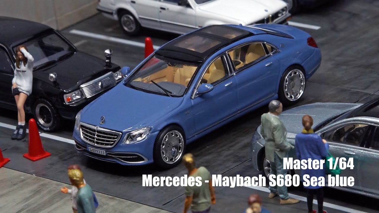Master 1/64 Mercedes Maybach S680 Sea Blue Unboxing マスター1/64メルセデスマイバッハ ...