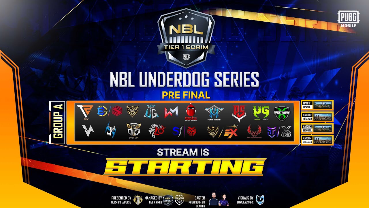 NBL UNDERDOG SERIES PRE-FINAL || GROUP A || PROFESSOR BD - YouTube