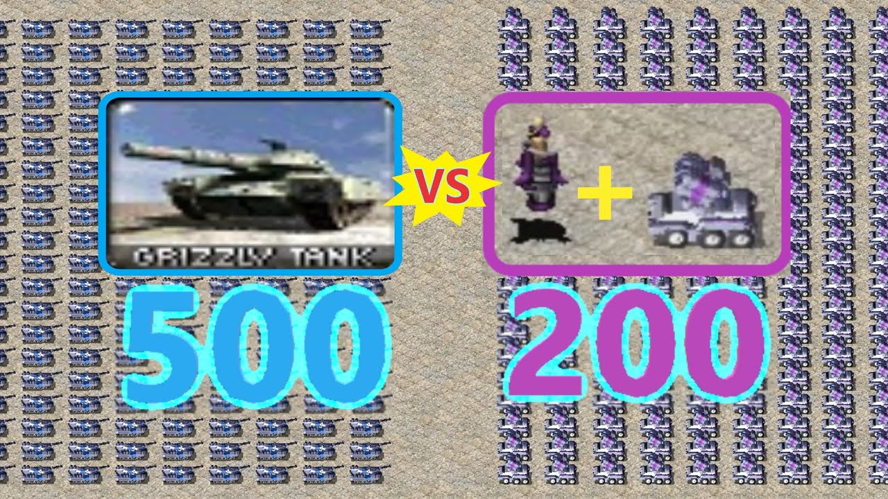 Yuri Prime IFV vs Grizzly - Same Cost - Red Alert 2 - YouTube