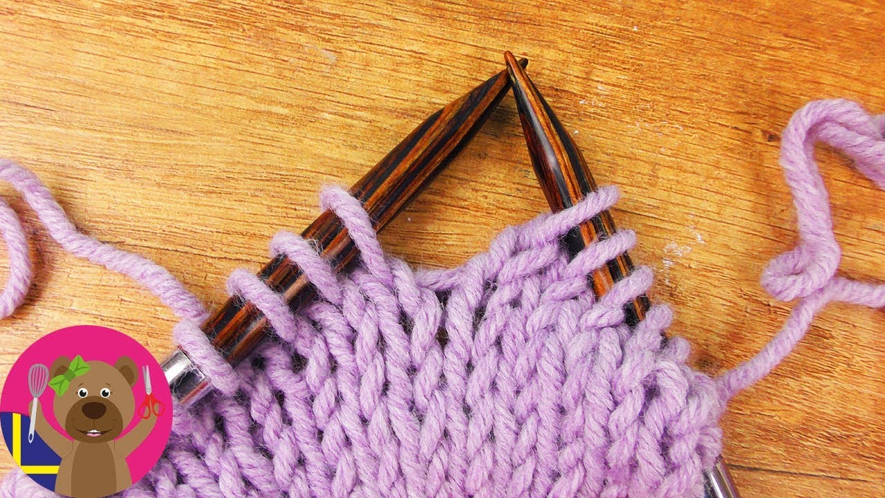 Stickning: Avigmaskor | Grundkurs stickning - YouTube