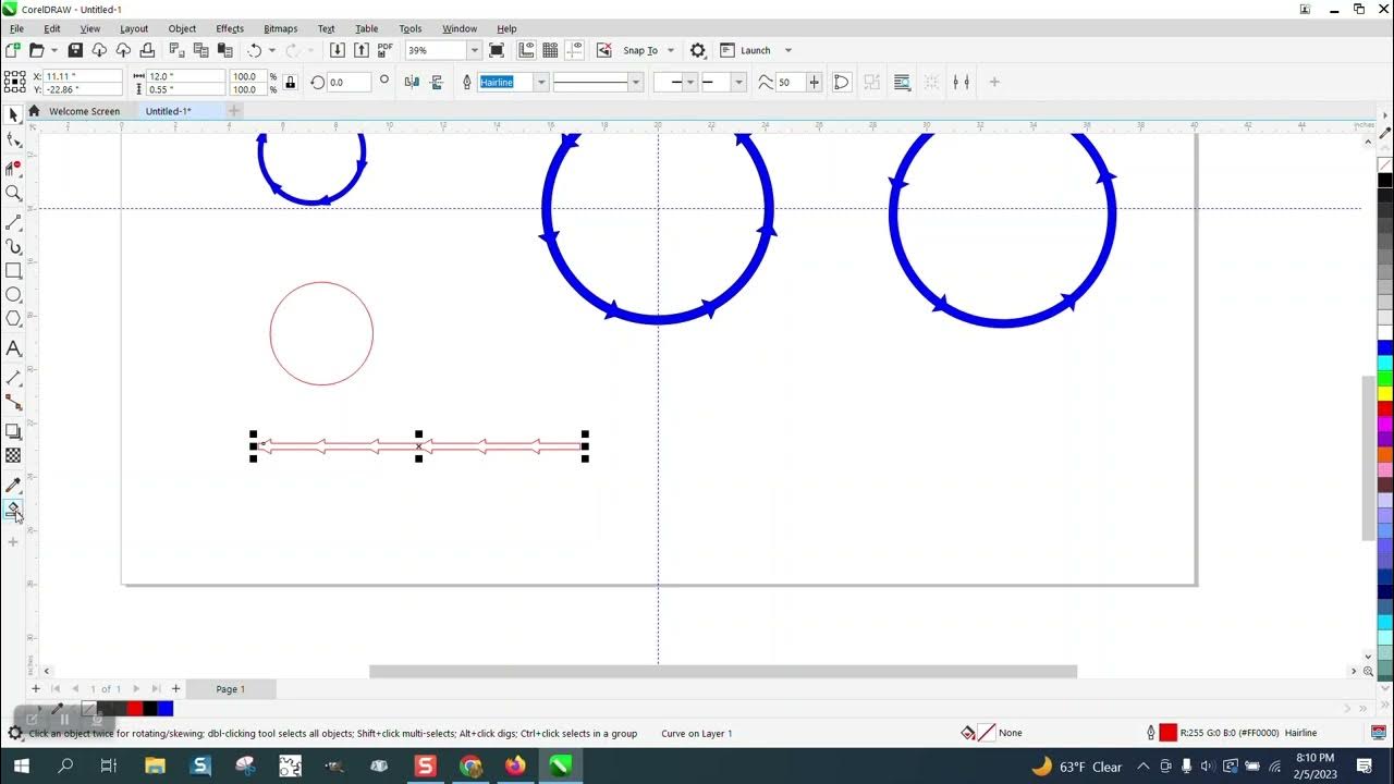 Corel Draw Tips & Tricks Rotate an object better than the Artistic Media Tool Part 2 - YouTube